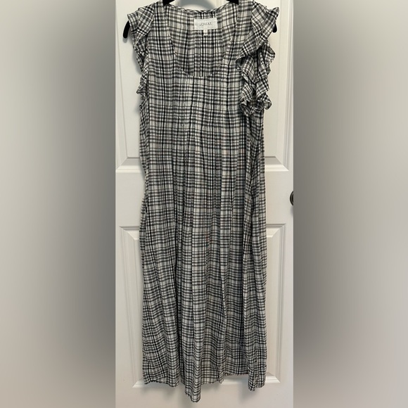 THE GREAT. | Dresses | The Great Plaid Midi Cotton Long Dress With ...